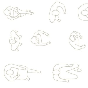 Autocad, DWG - 2D View and Plan People, Made Blocks - Etsy