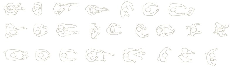 Autocad, DWG - 2D View and Plan People, Made Blocks - Etsy