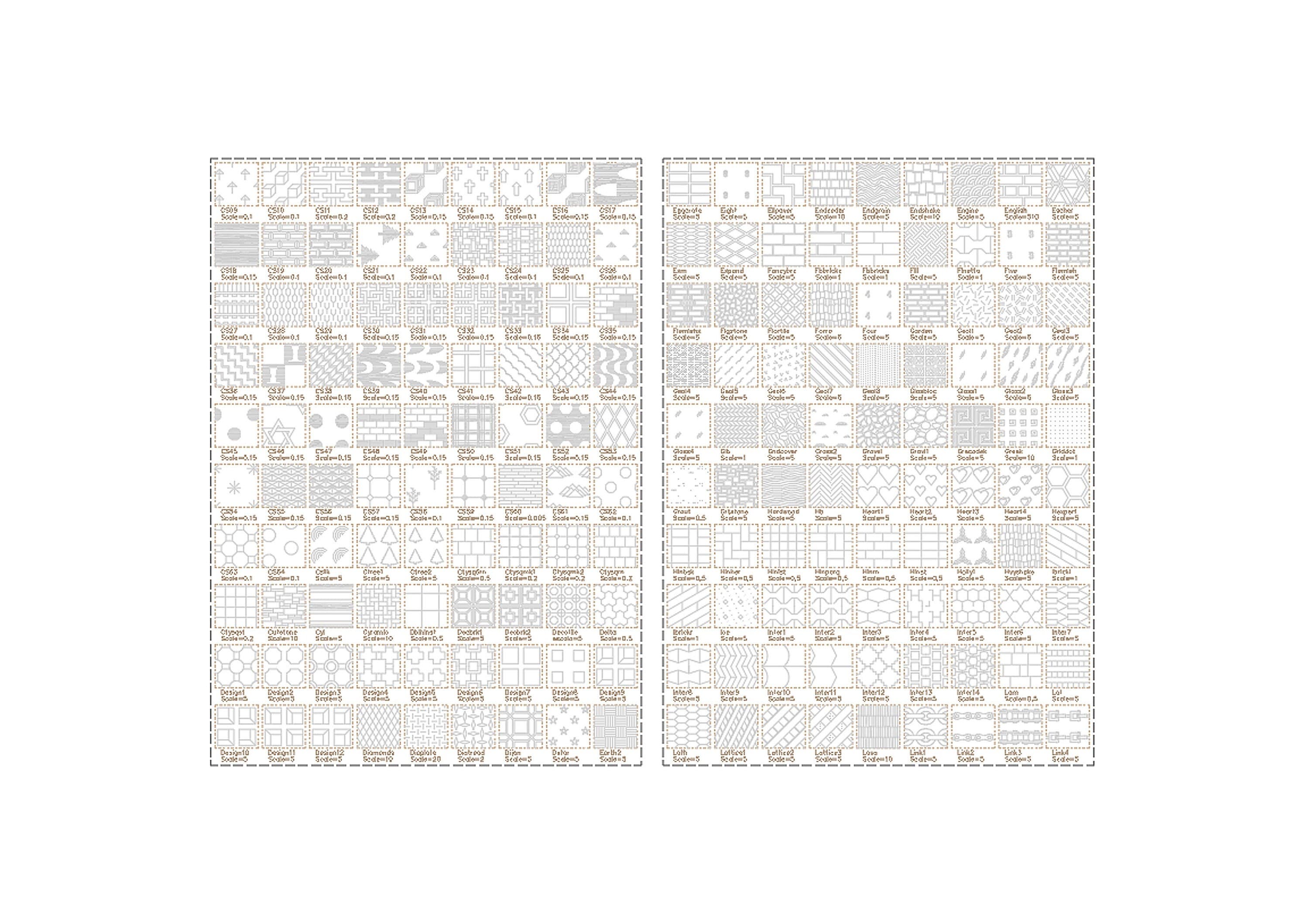 Autocad - 180 Pcs Hatches - DWG - Etsy