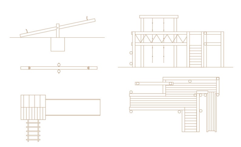 Premium Autocad Playground Sites Library: 20 Design Blocks - Etsy