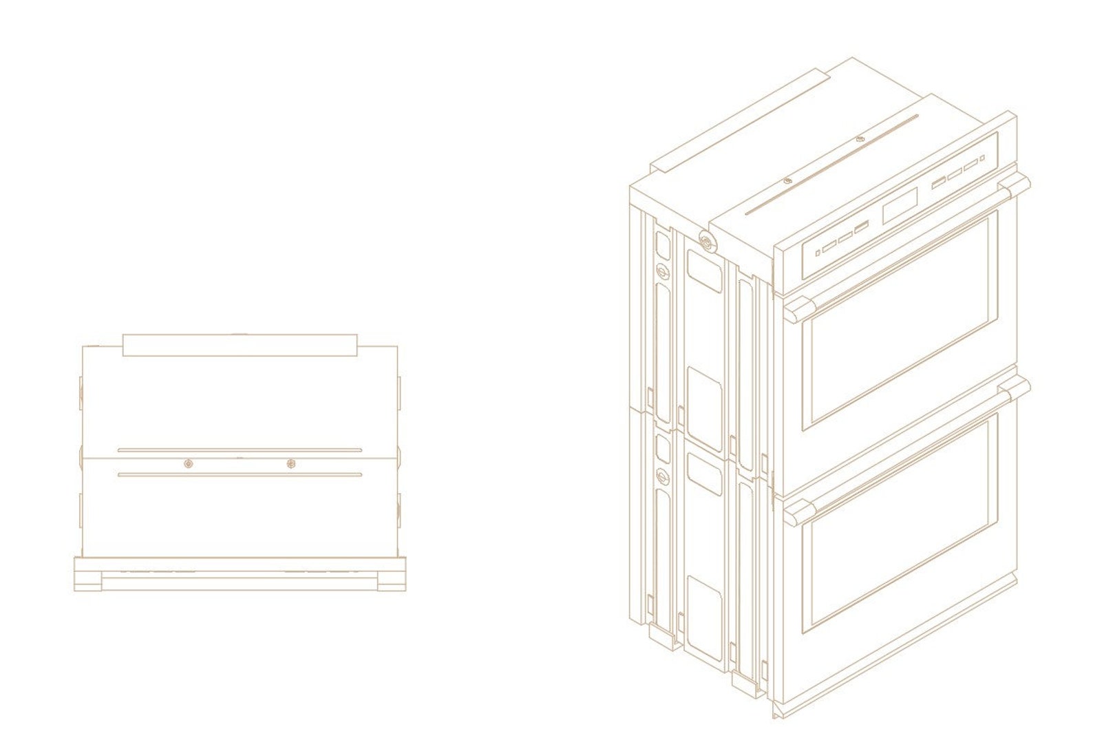 Autocad, DWG - 2D View and Plan + ISOMETRIC View - Kitchen Accesories ...