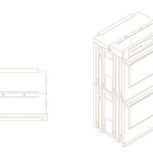 Autocad, DWG - 2D View and Plan + ISOMETRIC View - Kitchen Accesories ...