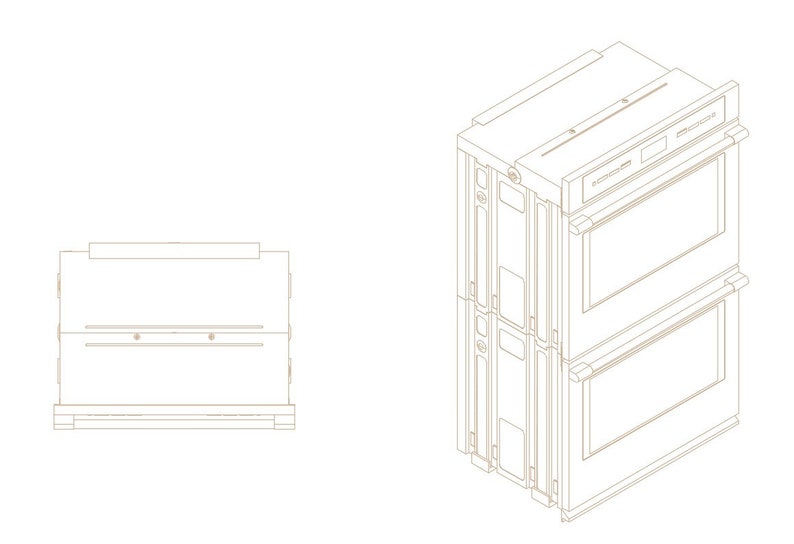 Autocad, DWG - 2D View and Plan + ISOMETRIC View - Kitchen Accesories ...