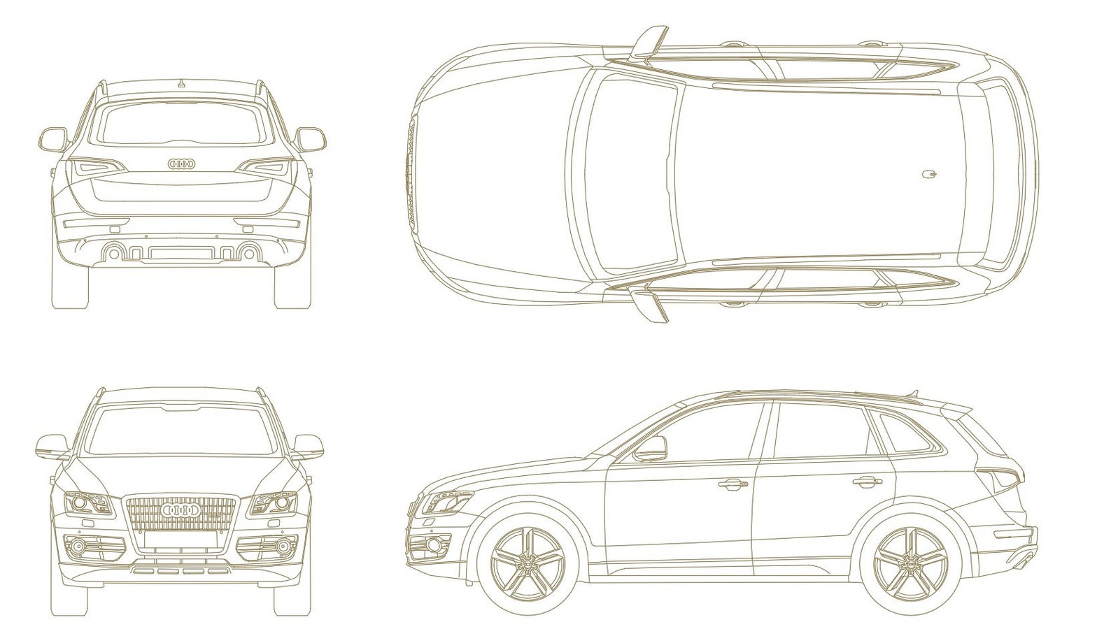 Autocad, DWG - 2D View and Plan Cars + Extra GIFT SURPRISE, Made Blocks ...