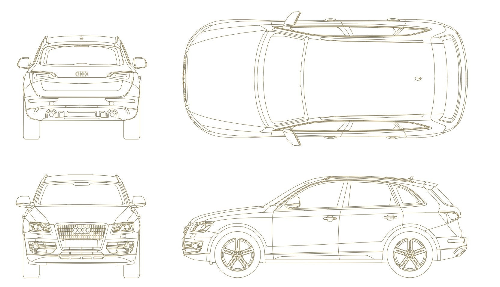 Autocad, DWG 2D View and Plan Cars Extra GIFT SURPRISE, Made Blocks - Etsy