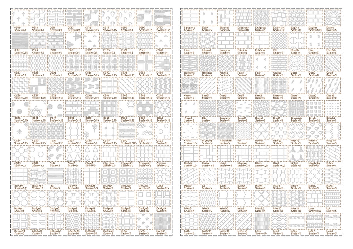 Autocad - 180 Pcs Hatches - DWG - Etsy