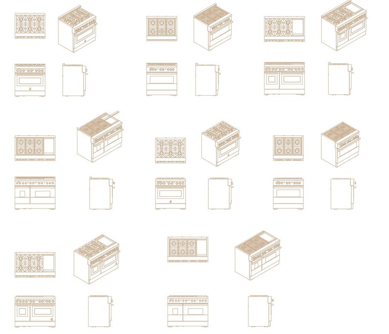 Autocad, DWG - 2D View and Plan + ISOMETRIC View - Kitchen Accesories ...