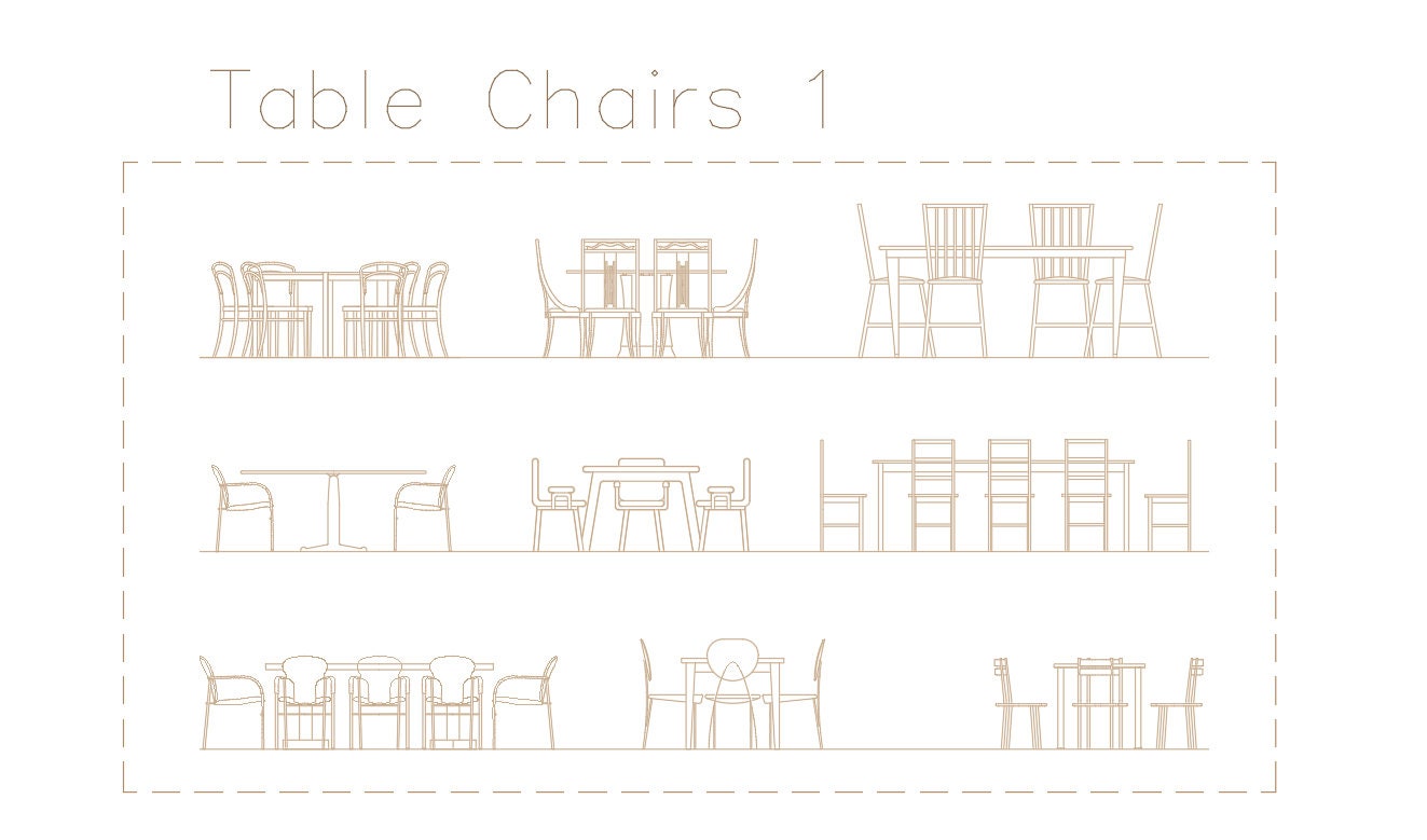 Premium Autocad Furniture Library: 50 Meeting Table and Chair Blocks - Etsy