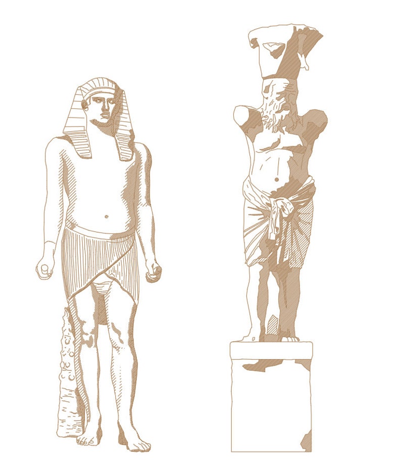 Premium Autocad Architectural Ornaments Library: 27 Statues and Facade ...
