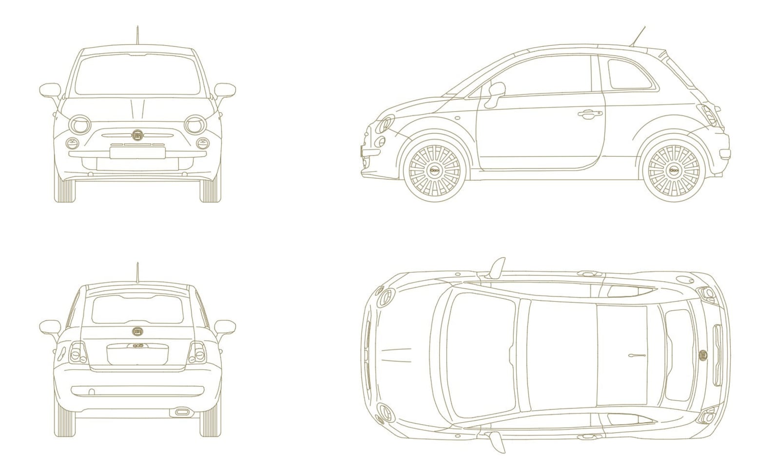 Autocad, DWG - 2D View and Plan Cars + Extra GIFT SURPRISE, Made Blocks ...