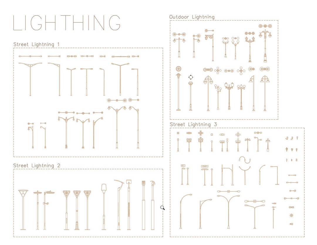 Autocad, DWG - 2D View and Plan - Lightning Poles - Etsy UK