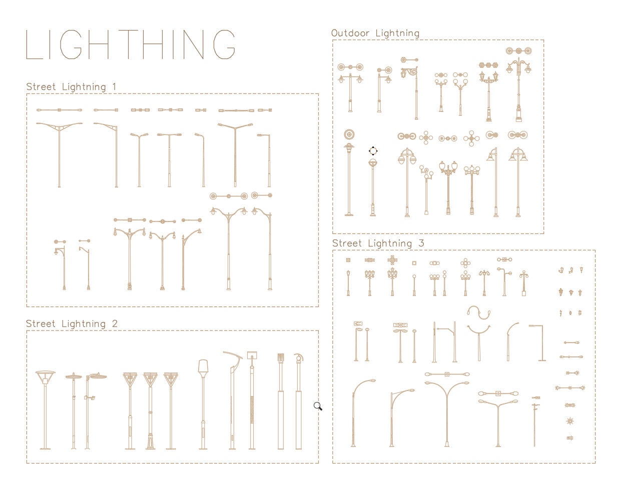 Autocad, DWG - 2D View and Plan - Lightning Poles - Etsy