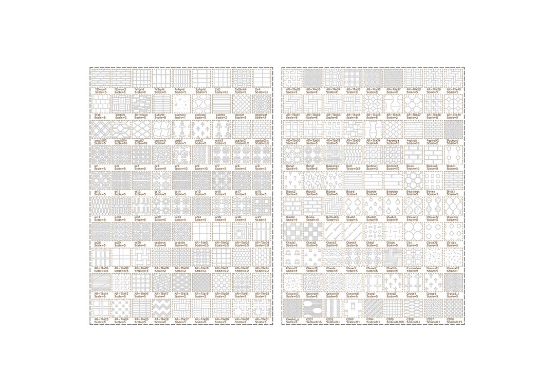 Autocad - 180 Pcs Hatches - DWG - Etsy