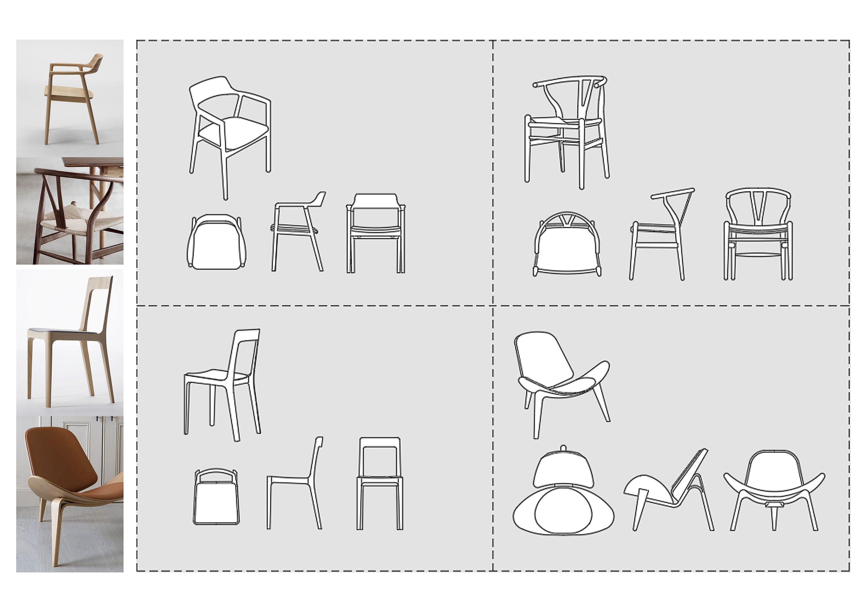 Autocad Chair Kitchen Furniture Blocks And Layouts Autocad "DWG" File