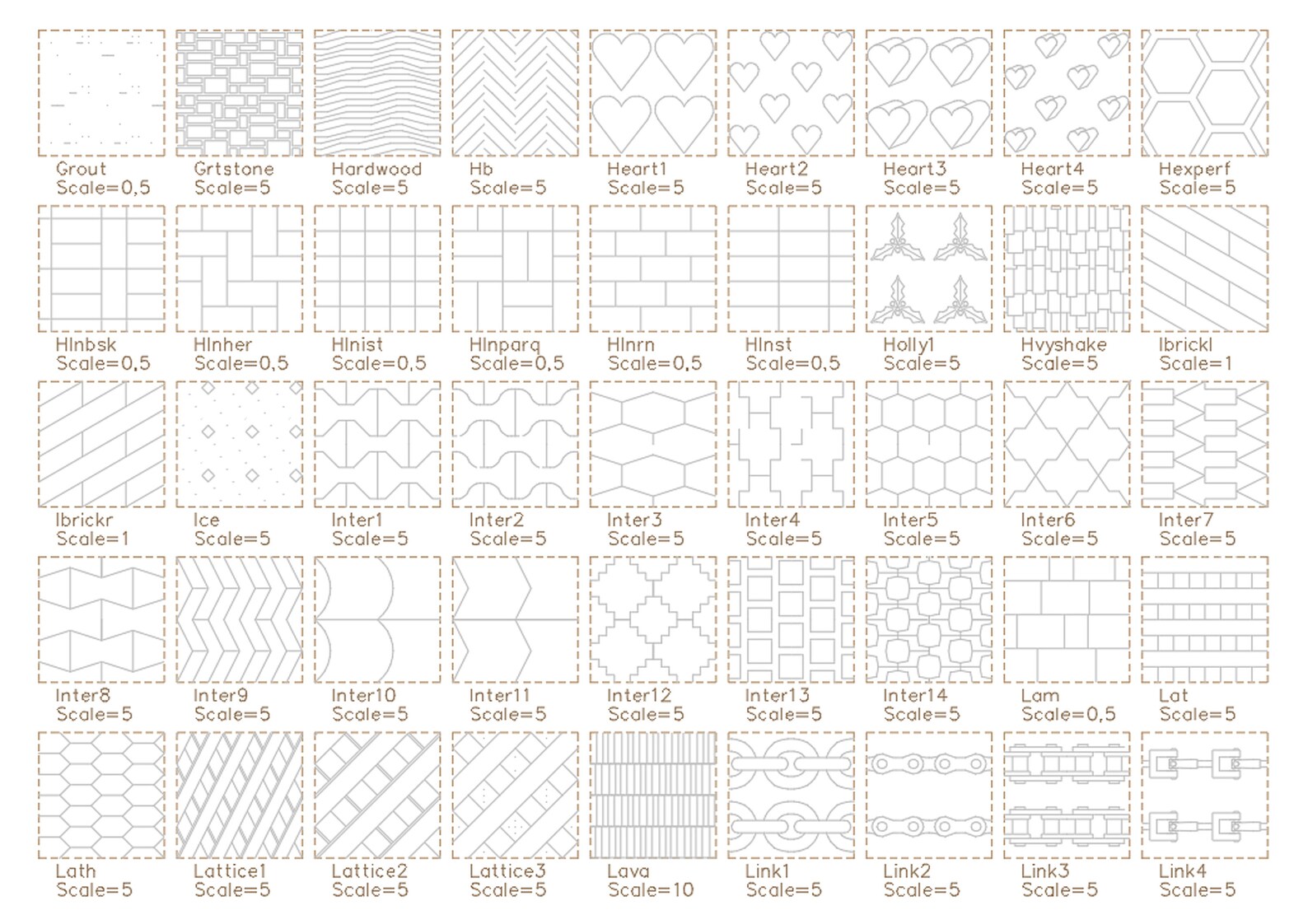 Autocad - 180 Pcs Hatches - DWG - Etsy