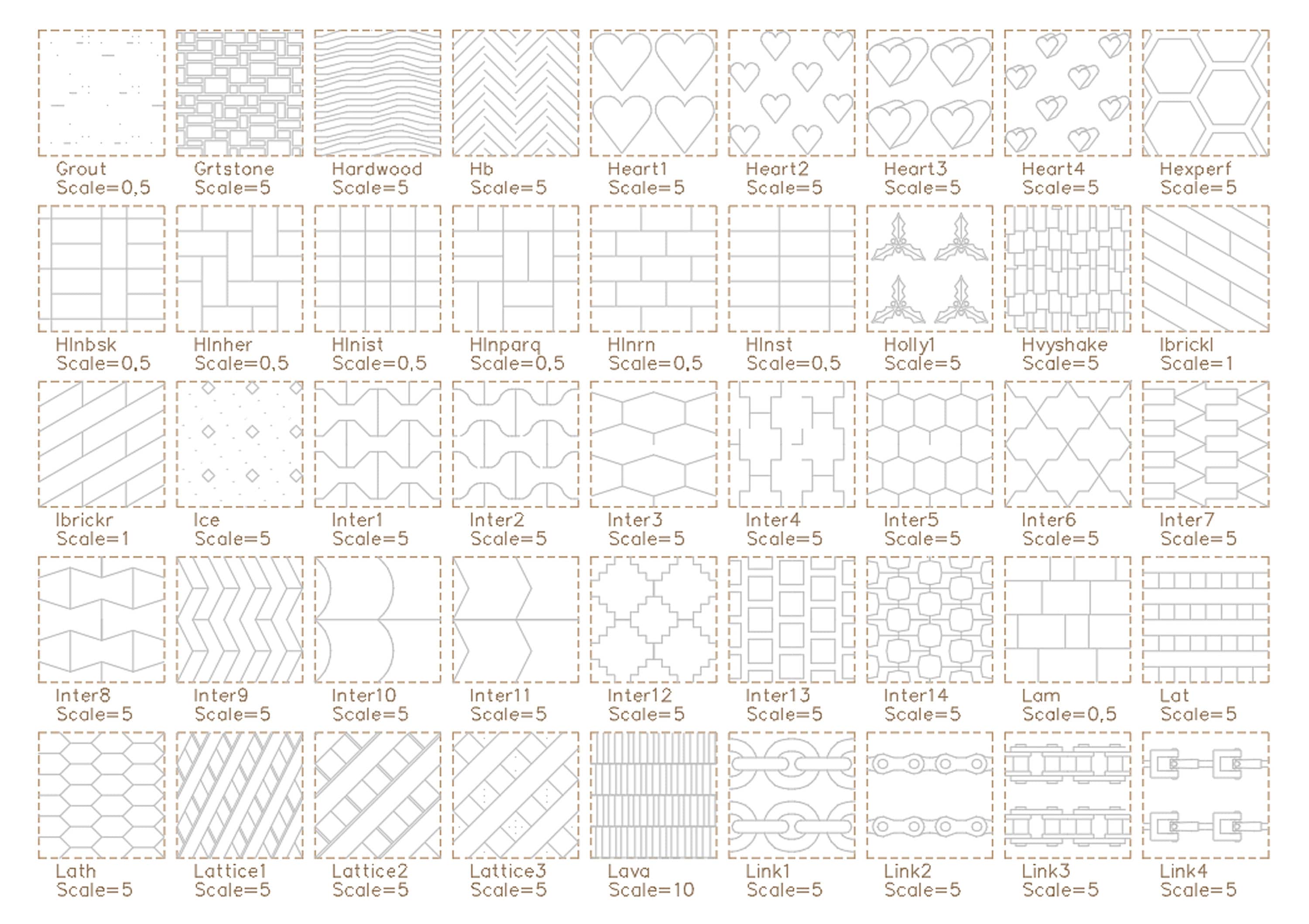 Autocad - 180 Pcs Hatches - DWG - Etsy