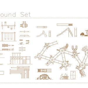 Premium Autocad Playground Sites Library: 20 Design Blocks - Etsy