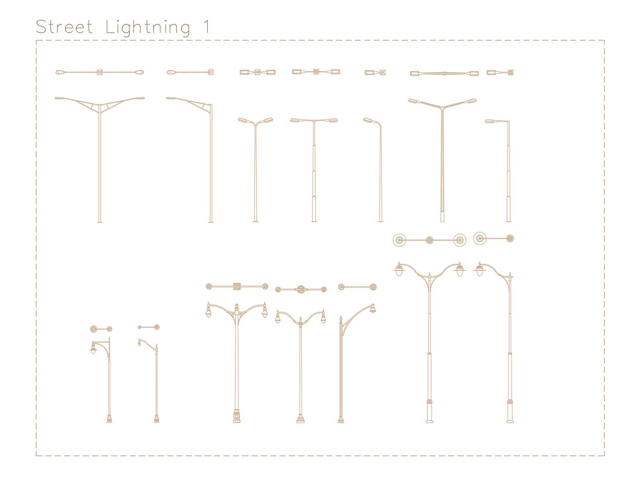 Autocad, DWG - 2D View and Plan - Lightning Poles - Etsy