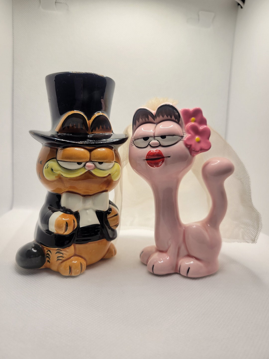 Garfield and Arlene Wedding Figurines/cake Toppers - Etsy
