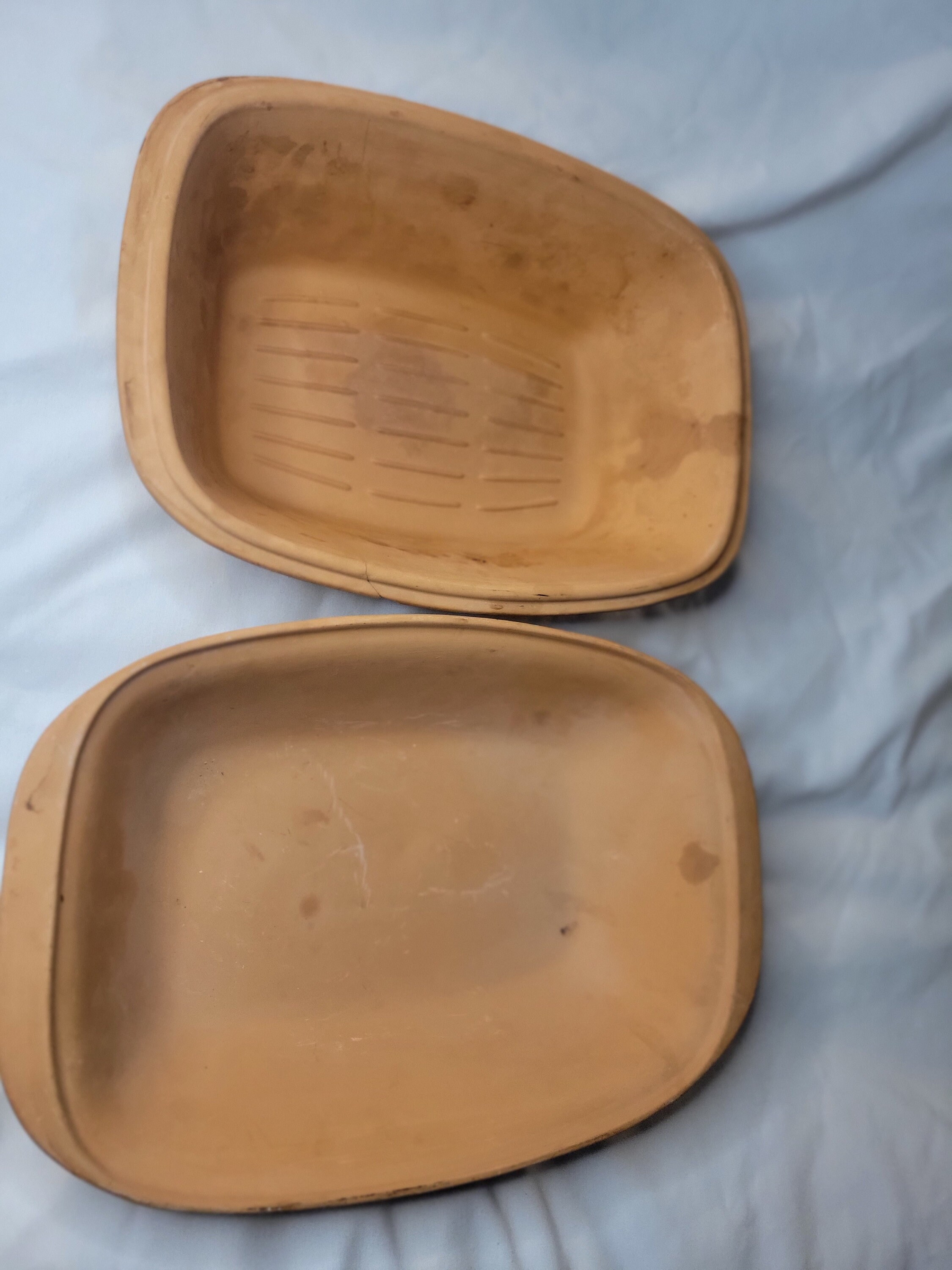 Vintage Romertopf 113 Unglazed Clay Roasting or Bread Pan Made in West ...