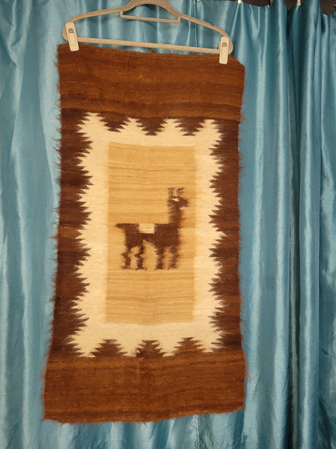 Mid-century Handwoven Alpaca Wall Hanging - Etsy