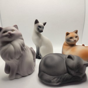 Complete Set of Four Avon Porceline Cats (rare - Vintage 1984) - Etsy