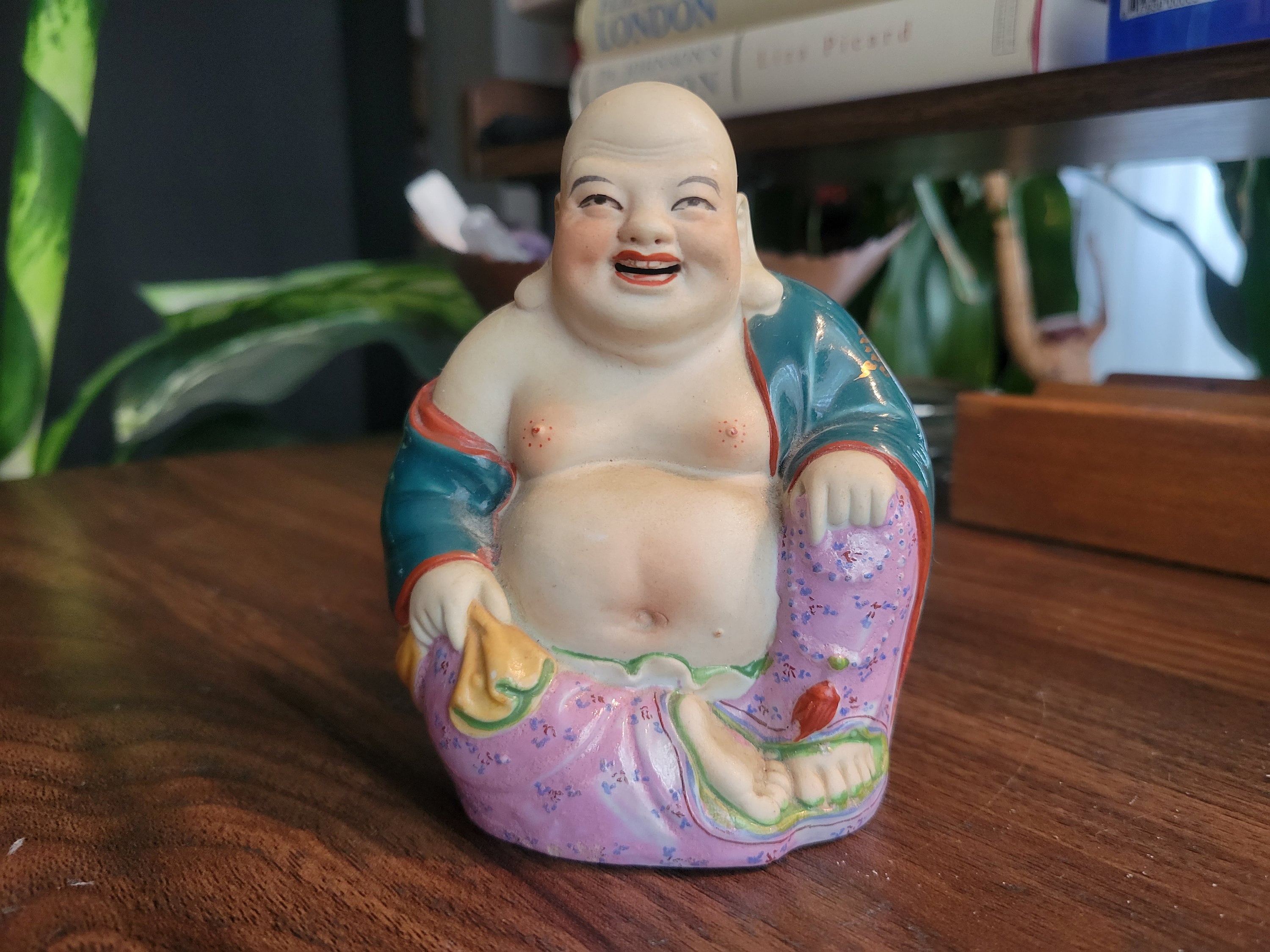 Vintage Chinese Laughing Buddha - Etsy