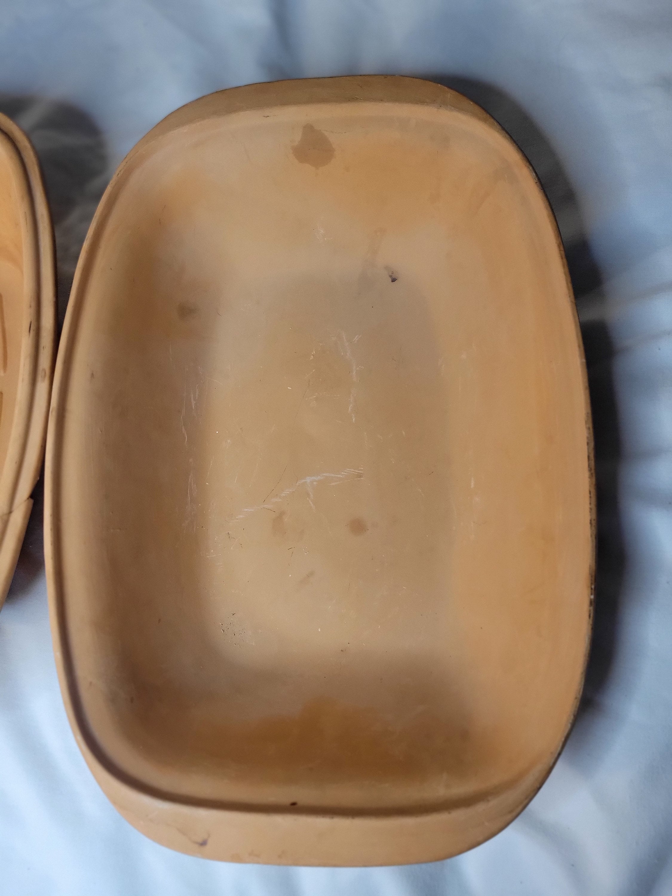 Vintage Romertopf 113 Unglazed Clay Roasting or Bread Pan Made in West ...
