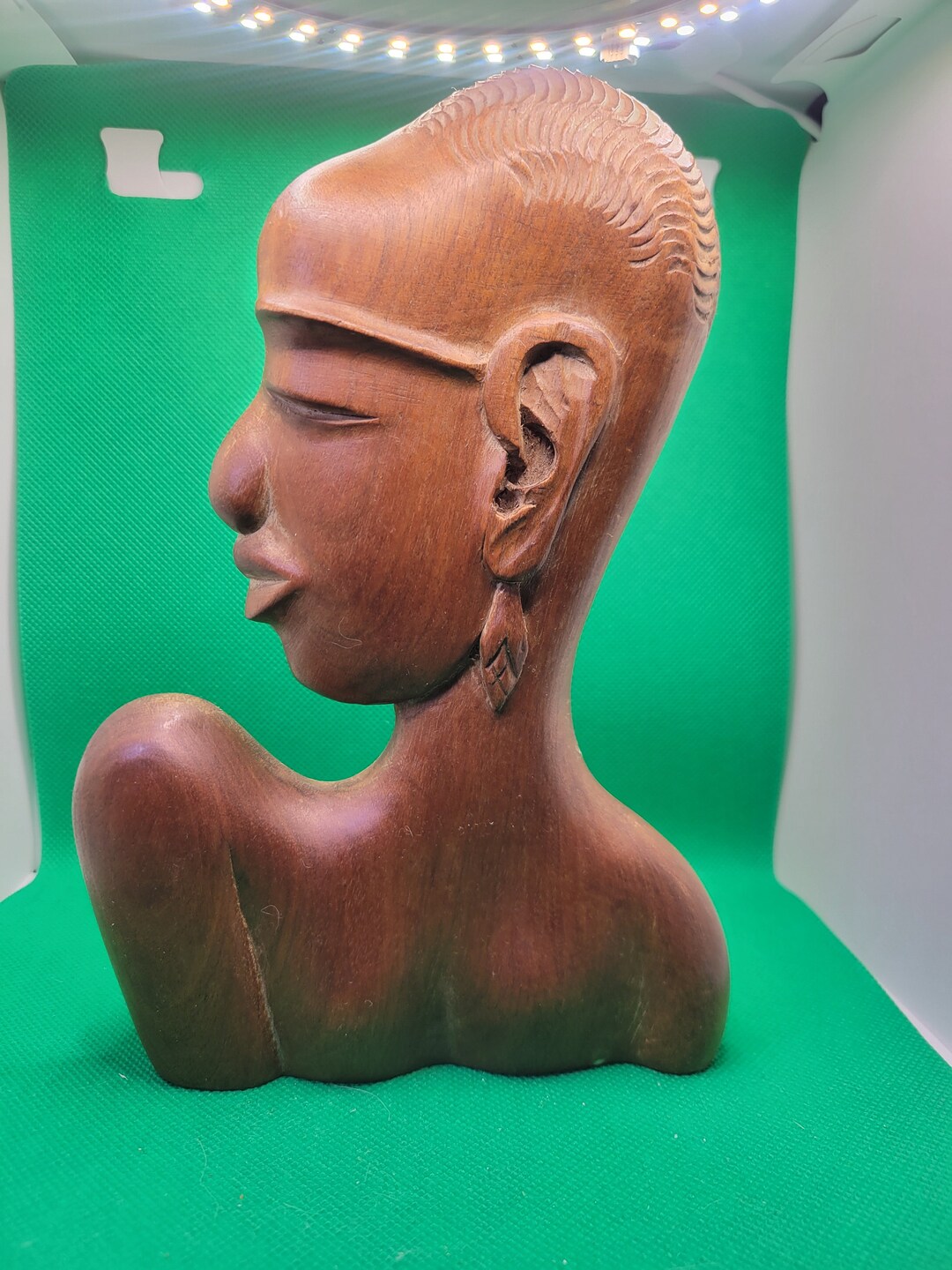 African Carved Wood Bust Deconude Hagenauer Style - Etsy
