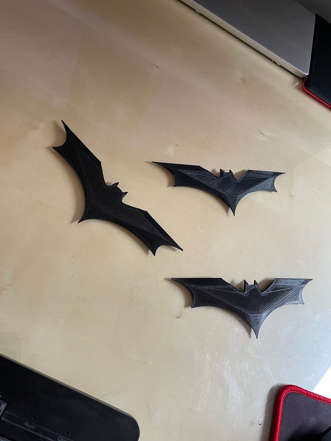 3 Fully 3D Printed Batarang From Batman Dark Knight Rises Prop - Etsy ...