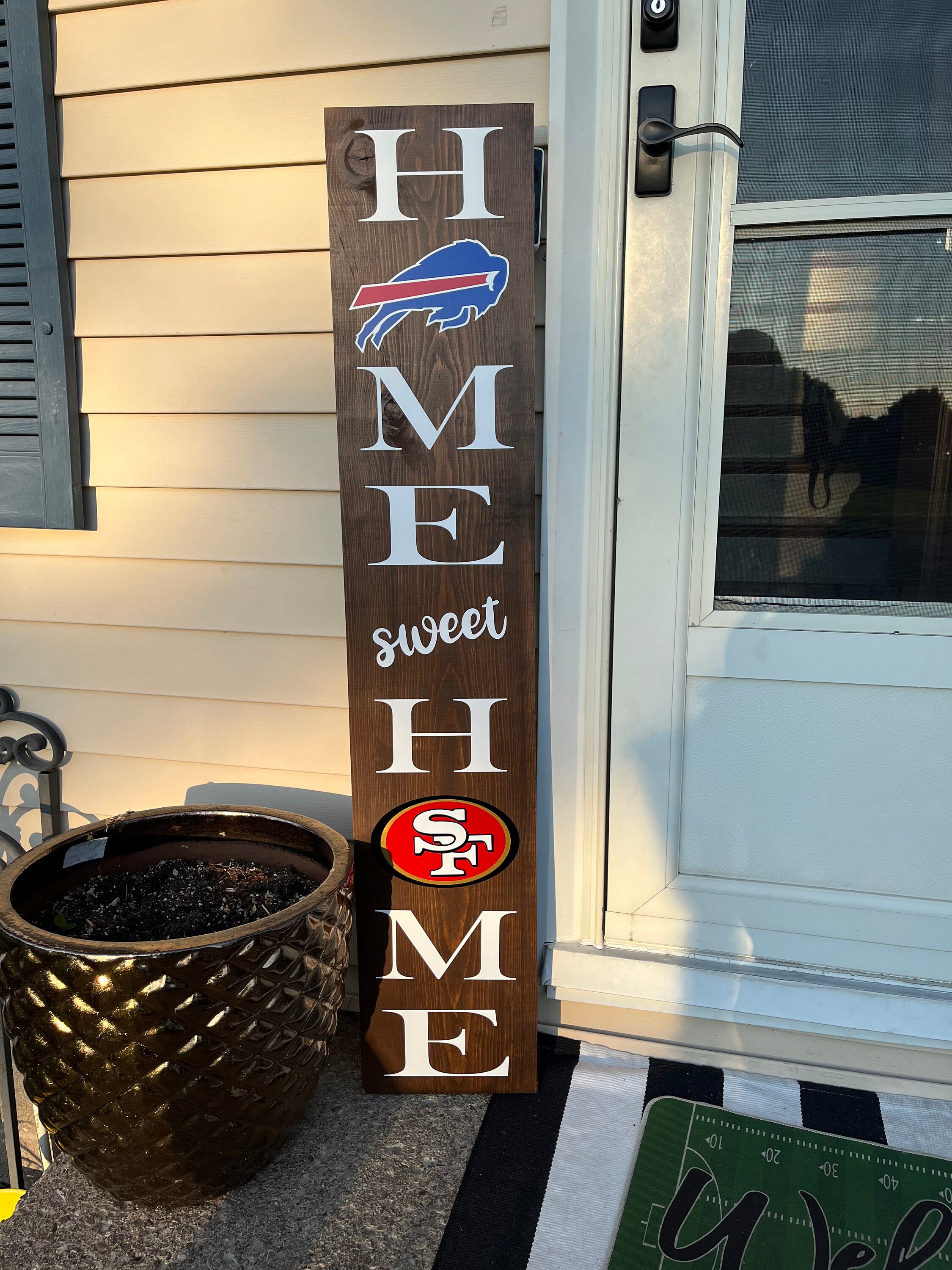 Football Porch Leaner - Etsy