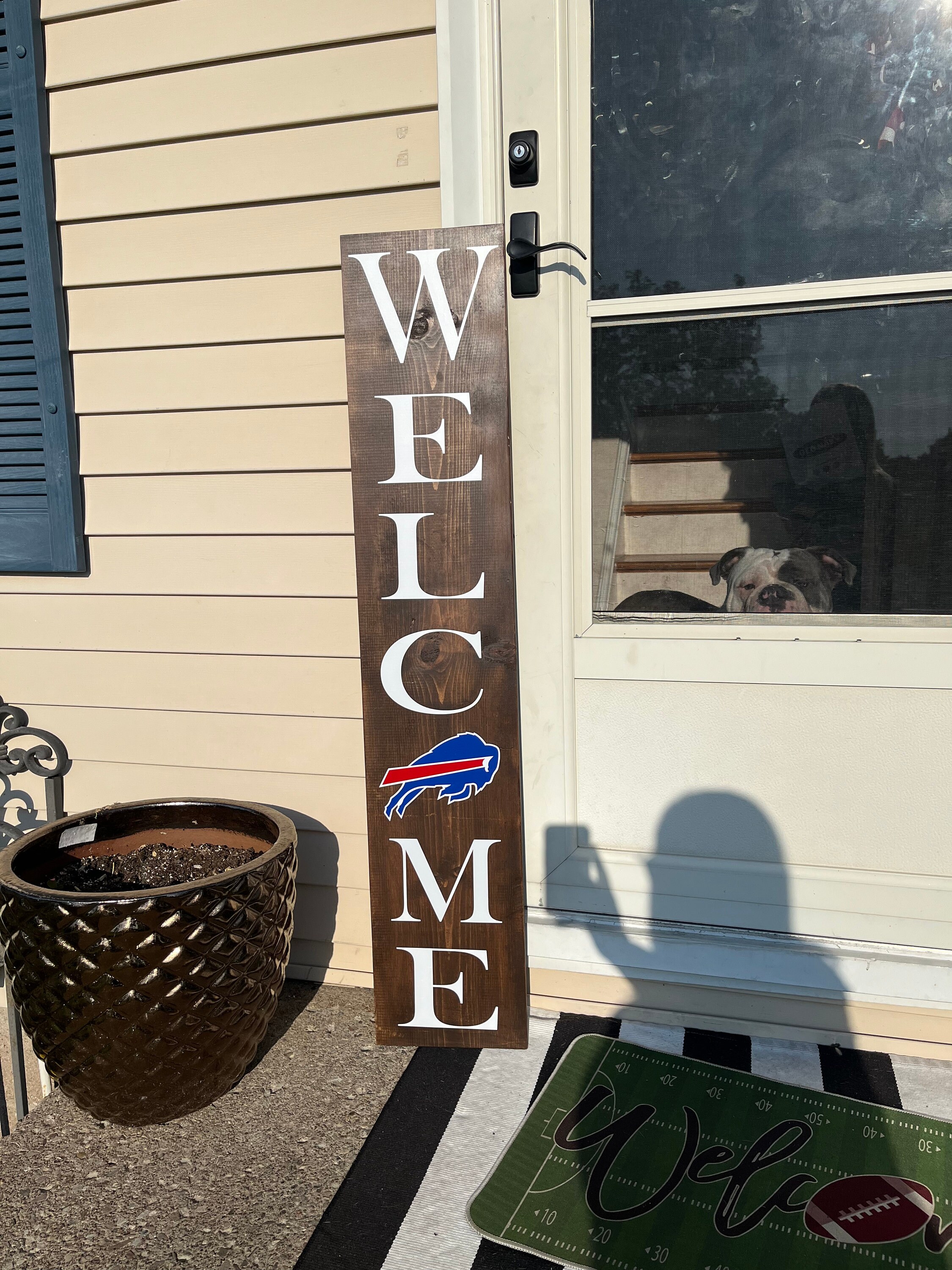 Football Porch Leaner - Etsy