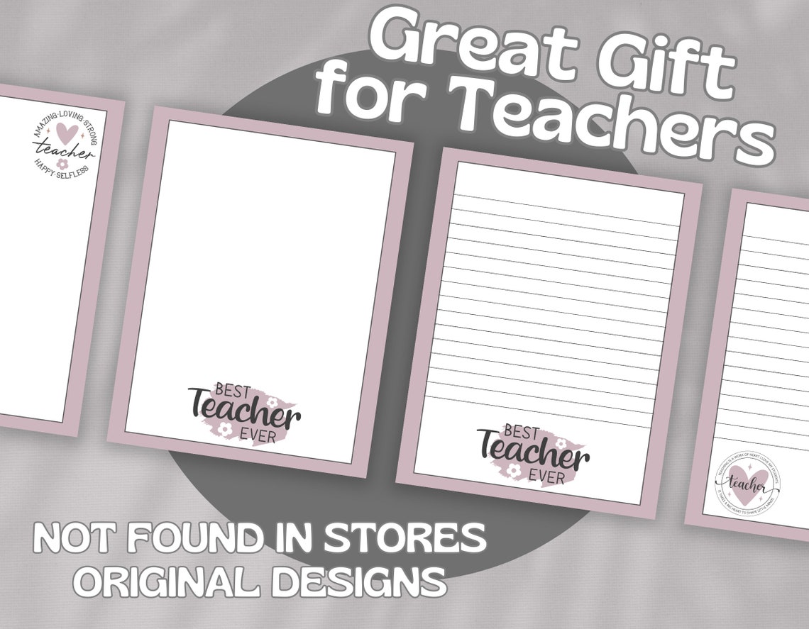 Stationery Set for Teachers, Printable Stationary, Letter Writing Set ...