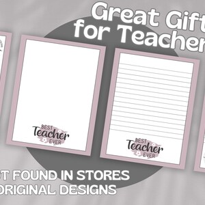 Stationery Set for Teachers, Printable Stationary, Letter Writing Set ...