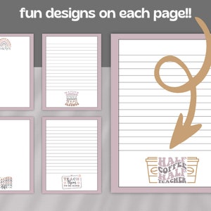 Stationery Set for Teachers, Printable Stationary, Letter Writing Set ...