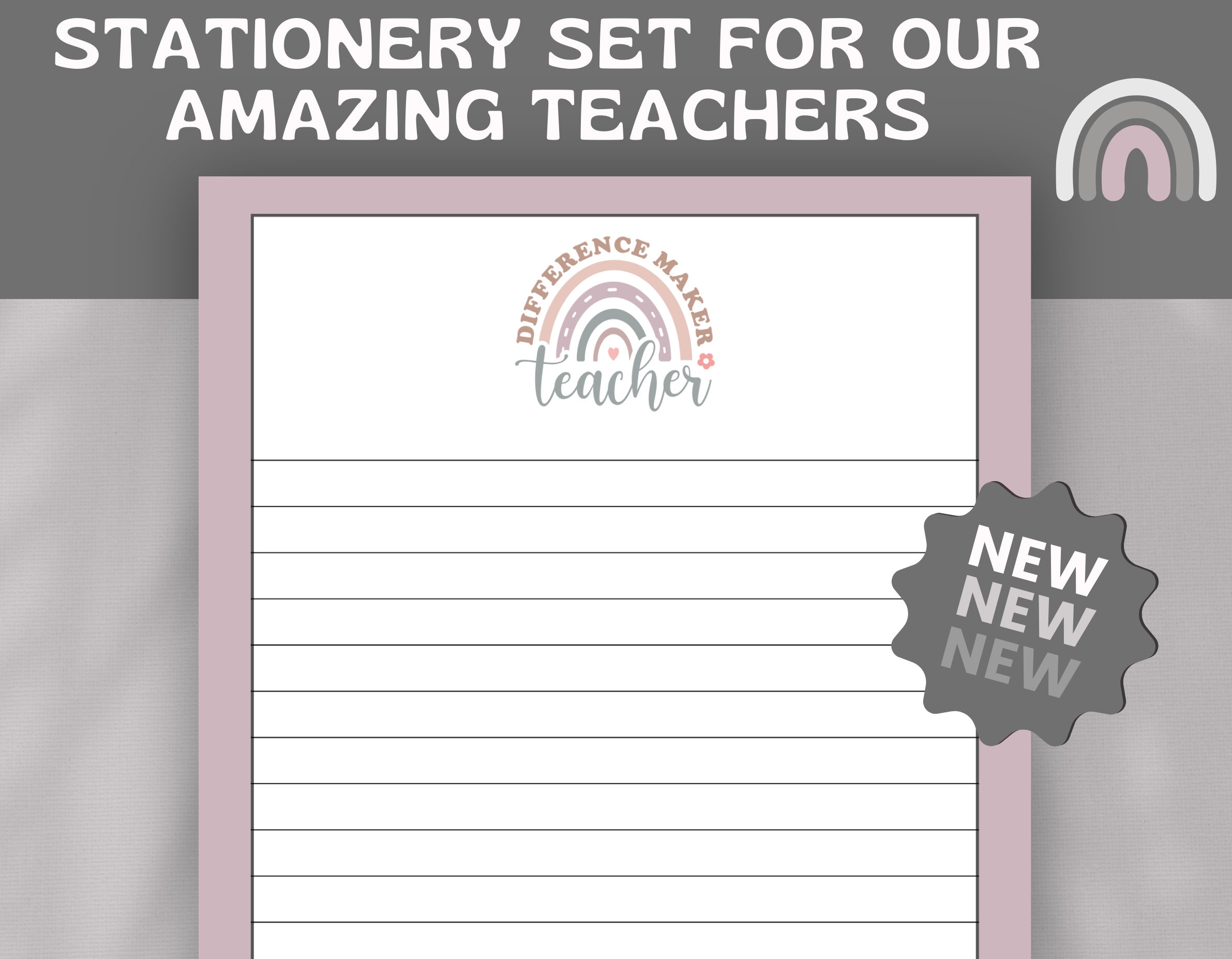 Stationery Set for Teachers, Printable Stationary, Letter Writing Set ...