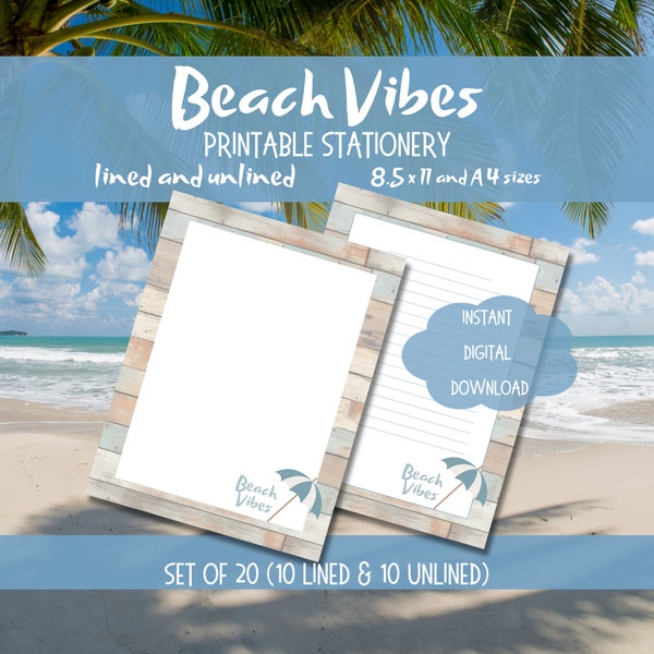 Beach Writing - Etsy