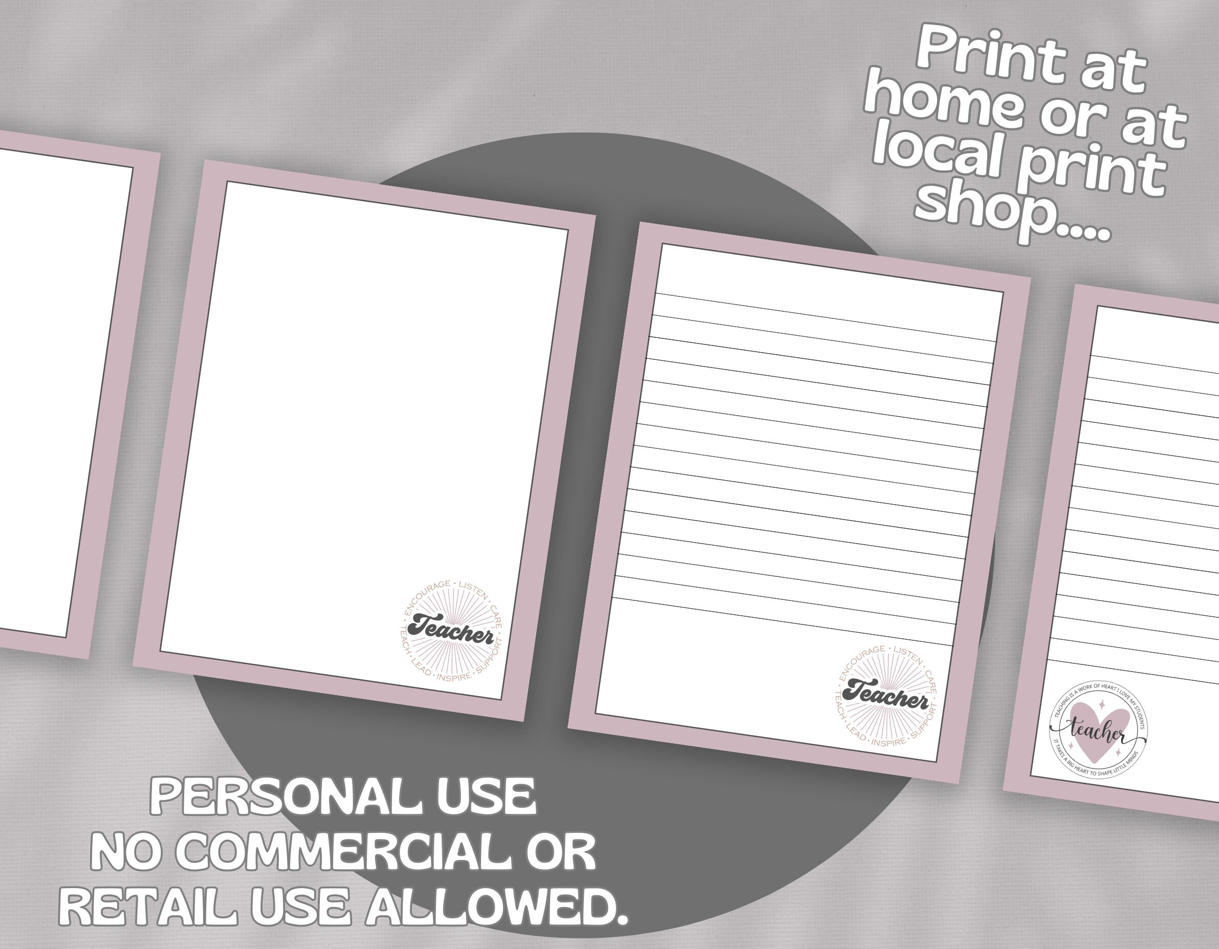 Stationery Set for Teachers, Printable Stationary, Letter Writing Set ...