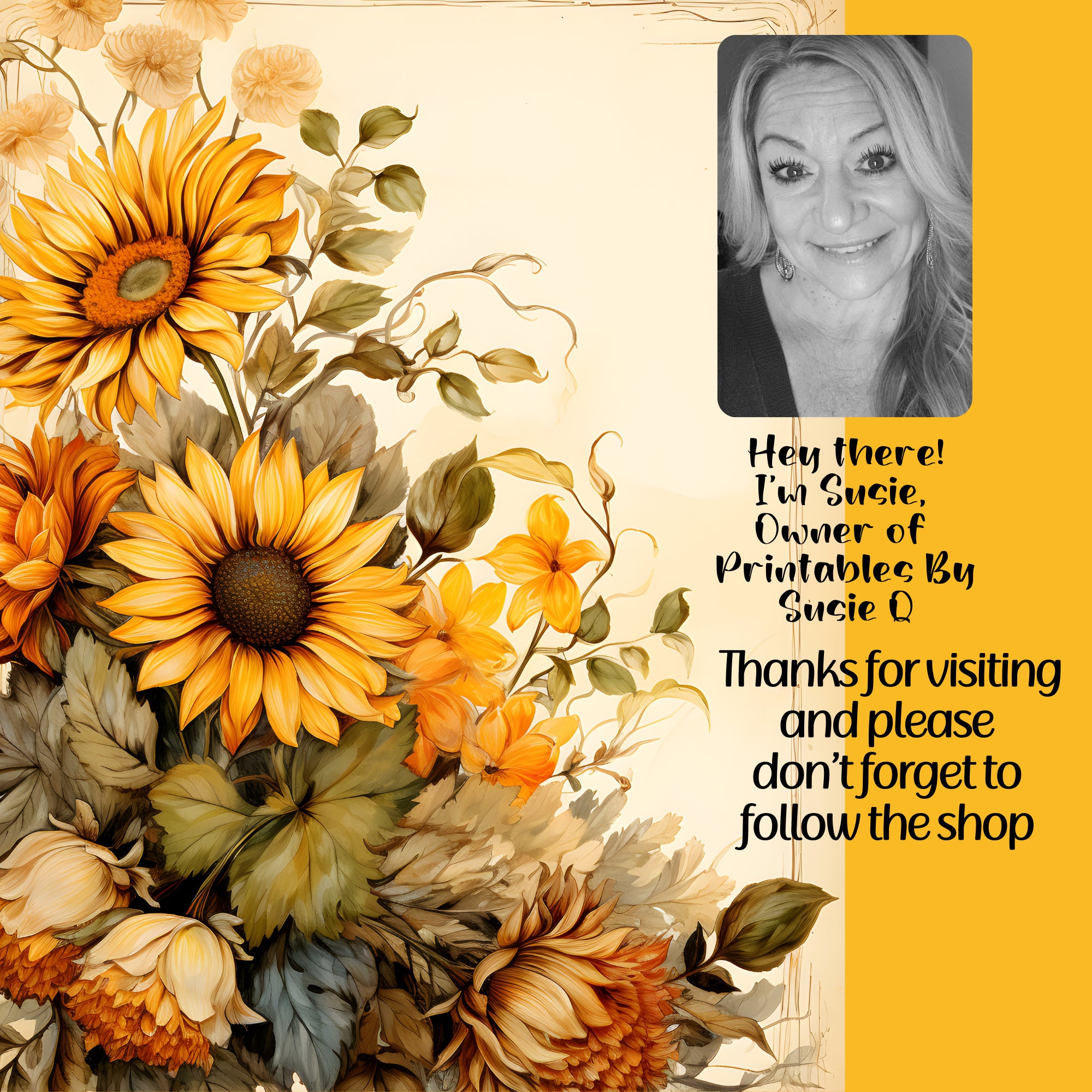 Printable Sunflower To-do List Bundlechecklisthealth Trackerimportant ...