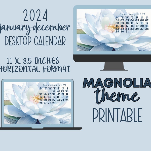 Magnolia Calendar - Etsy
