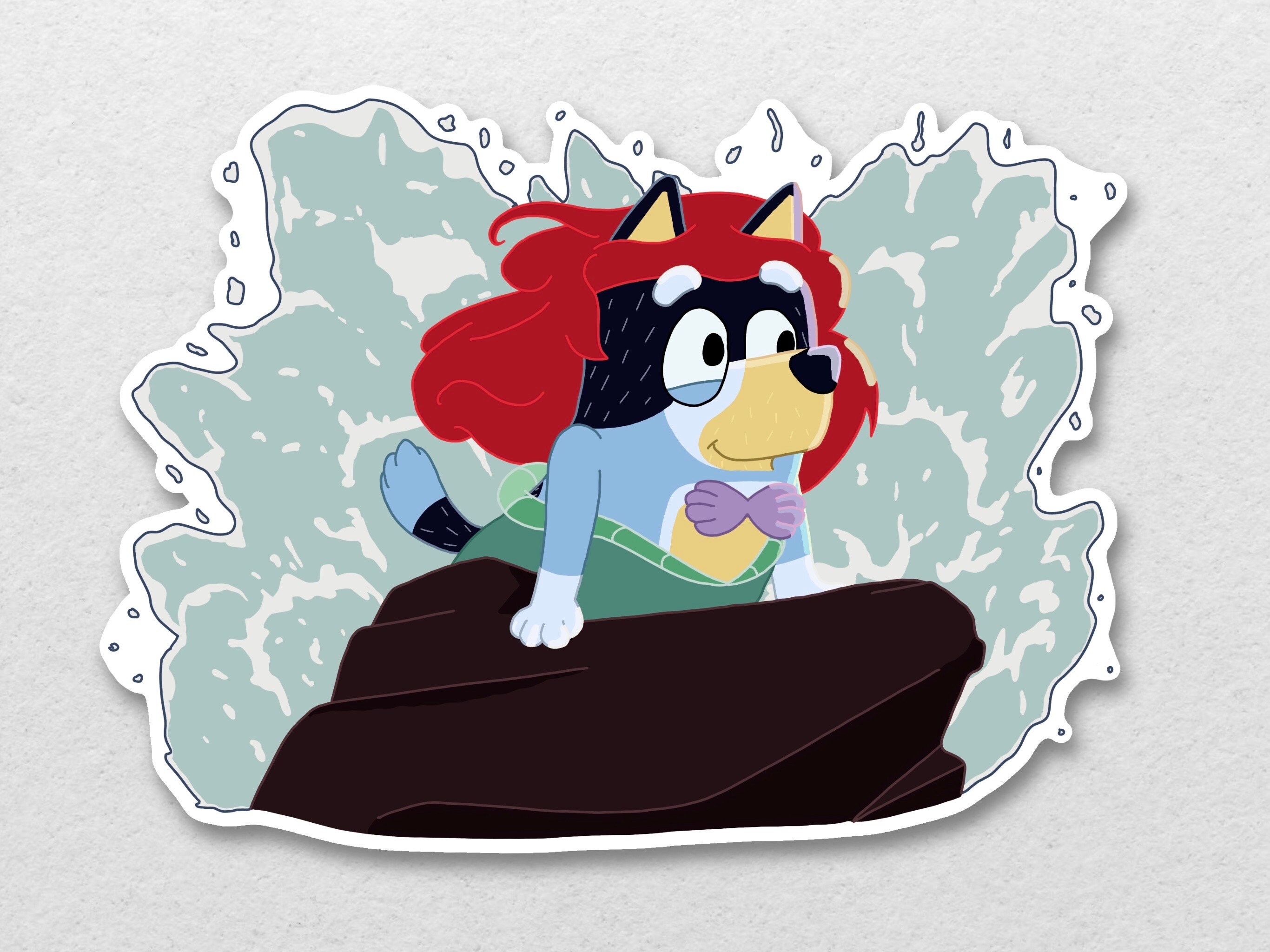 Bluey Bandit Disney Princess Ariel - Etsy