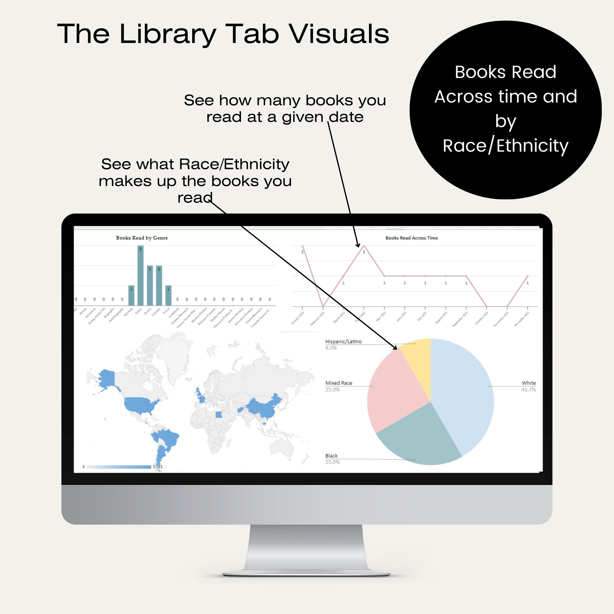 Google Sheets Spreadsheet Book Tracker, Book Planner, Book Log, Library ...
