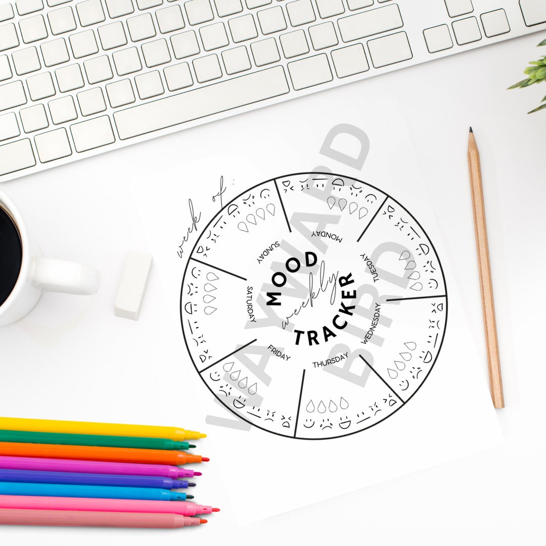 Digital Weekly Mood Tracker Printable Weekly Mood Tracker Printable ...