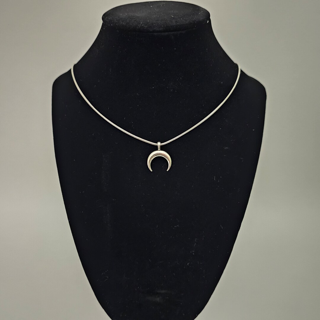 Sickle Moon Necklace - Etsy