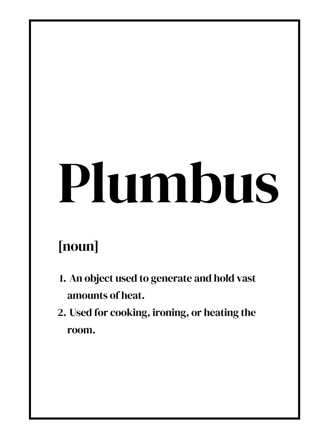 Rick and Morty Plumbus Definition Wall Art, Digital Download - Etsy