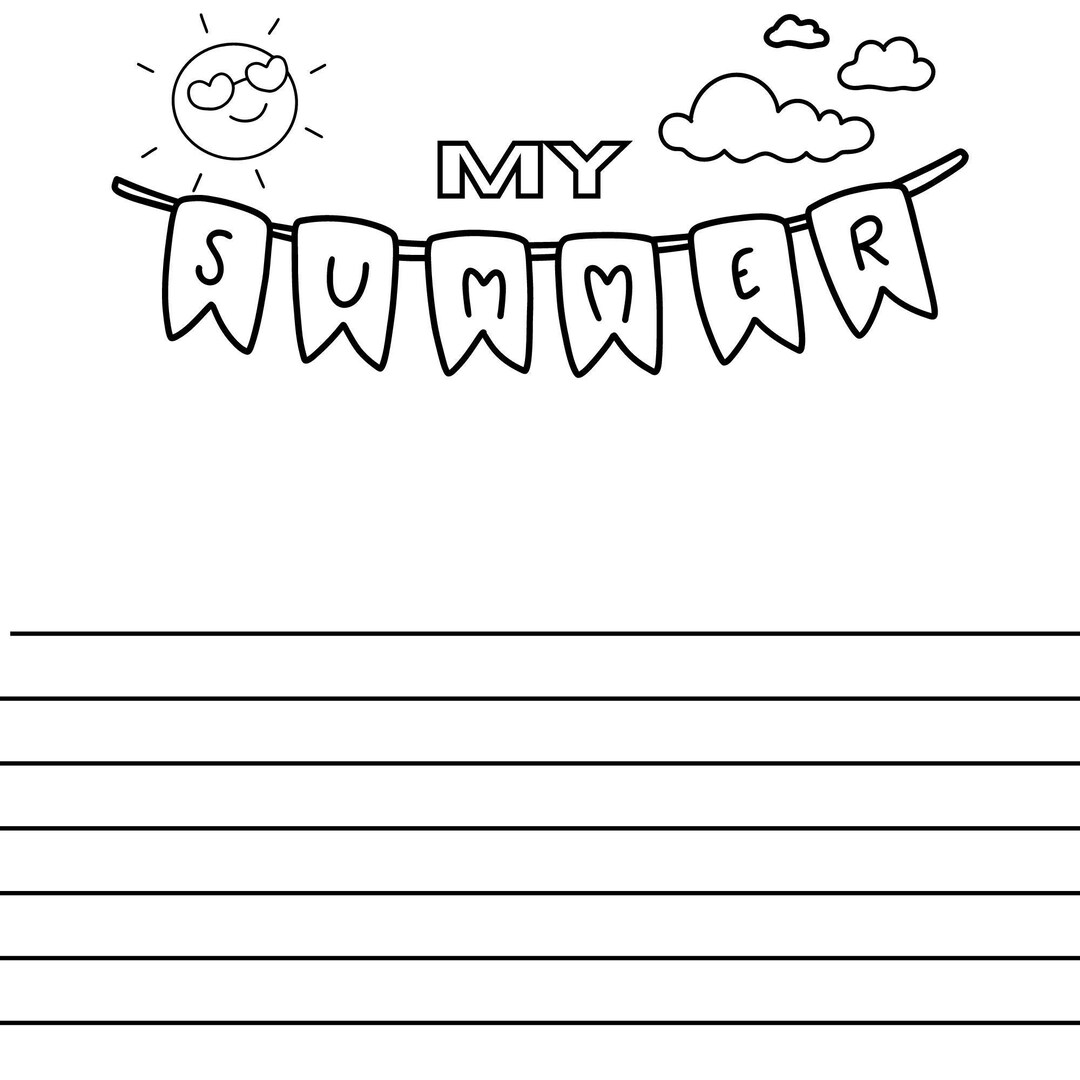 MY SUMMER PAPER - Printable - Etsy