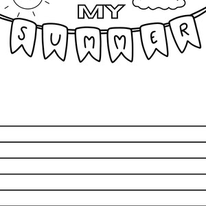 MY SUMMER PAPER - Printable - Etsy
