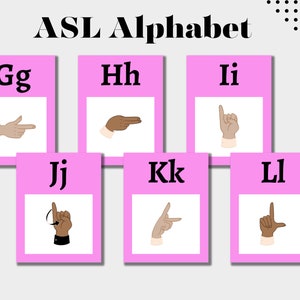 ASL (american Sign Language) Alphabet Posters, American Sign Language ...