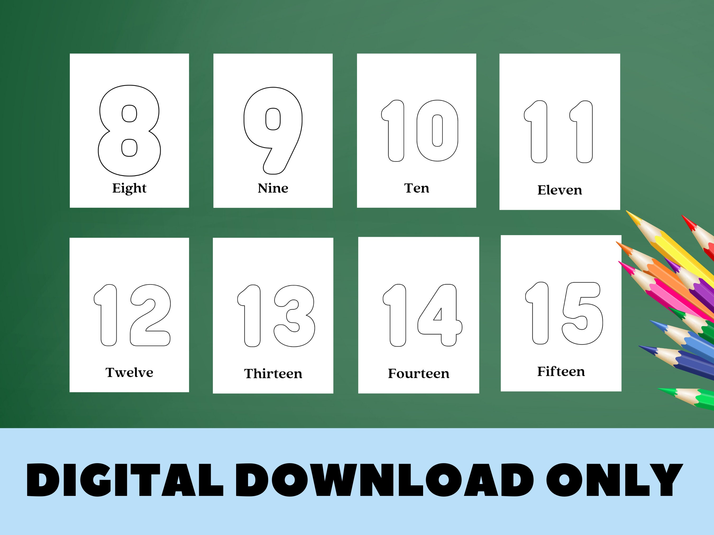 Coloring Books for Kids Numbers, Numerical Coloring Book, Learning ...