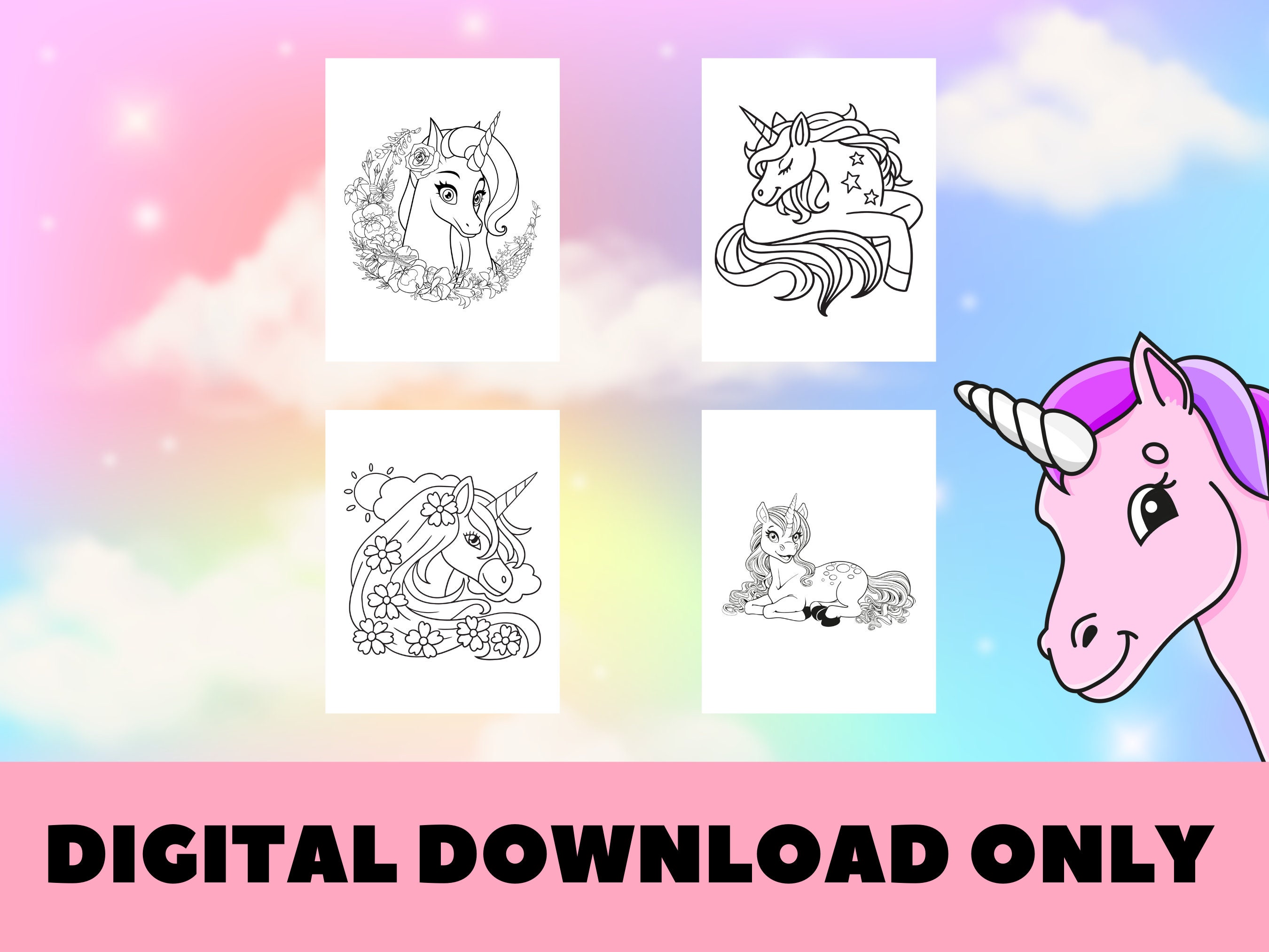 Unicorn Coloring Pages Printable, Unicorn Coloring Pages, Fun Unicorn ...